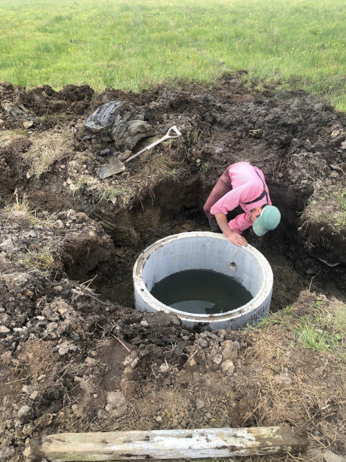 Sinking a well